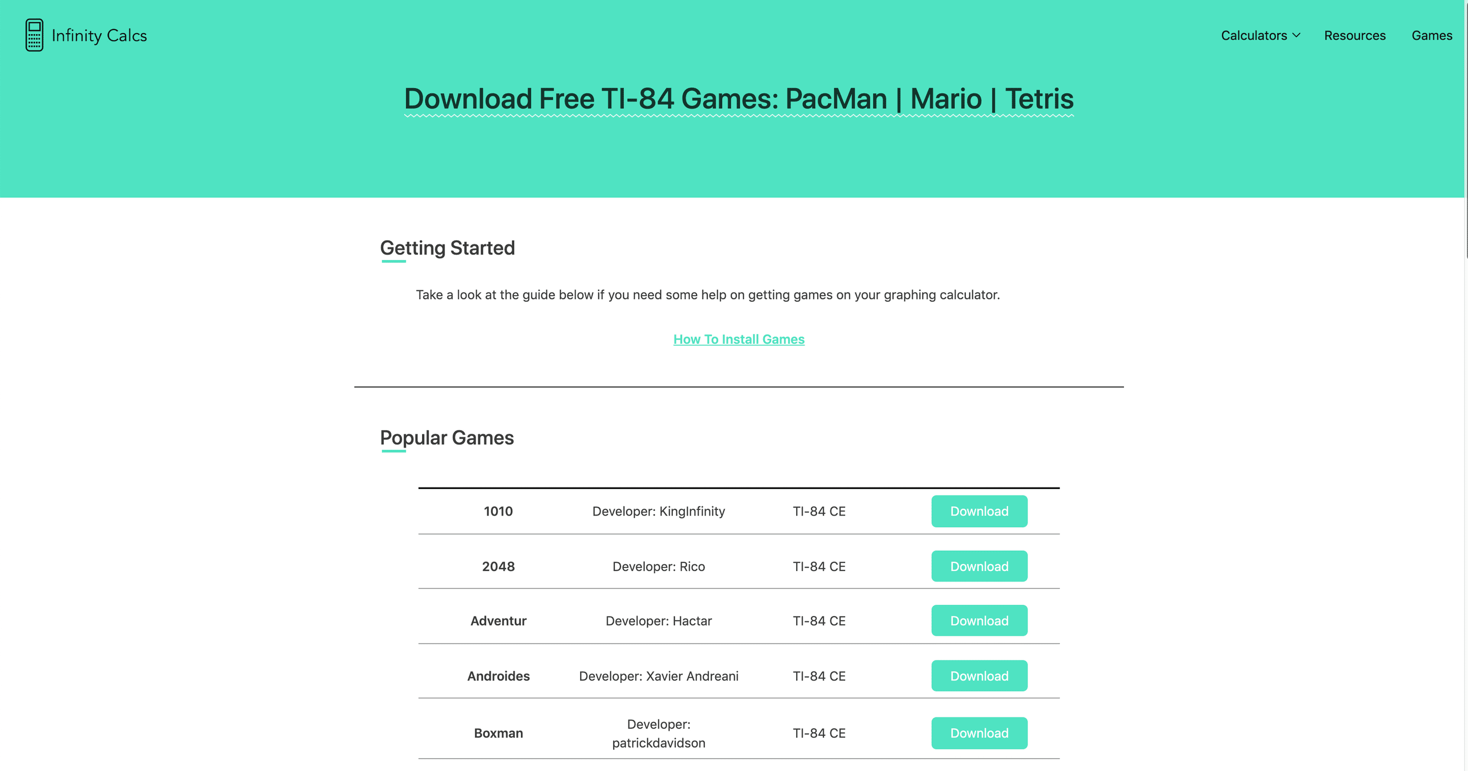 Starter's Guide for Games | Infinity Calcs